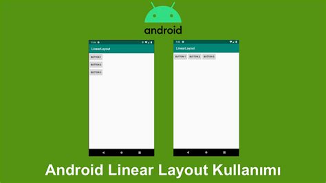 Android Linear Layout Kullanımı Selamlar Android Layout çeşitlerini