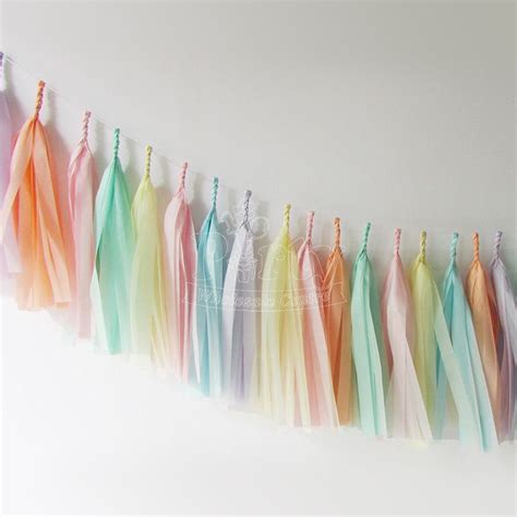 Marshmallow Pastel Tassel Garland Decoration Party Wholesale