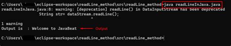 How To Use The Java Readline Method