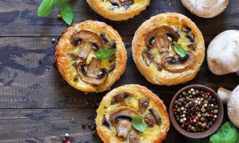Lou Légumes Mini quiches aux champignons