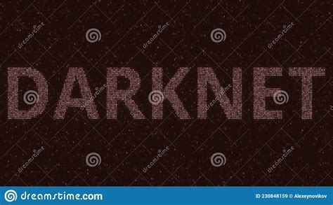 Darknet Text Consisting Of Many Symbols On Computer Monitor 3d Rendering Stock Illustration