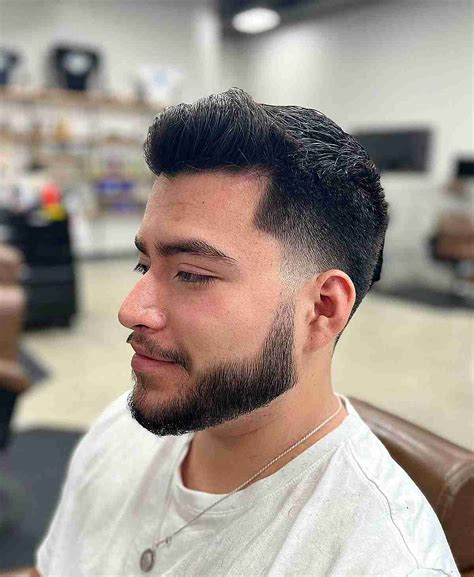 Low Taper Haircut With Beard