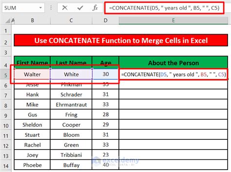How To Merge Cells Using Excel Formula 8 Formulas ExcelDemy