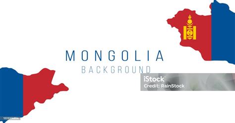 蒙古國旗地圖背景國家國旗以邊界的形式出現在白色背景上隔離的庫存向量插圖向量圖形及更多亞洲圖片 亞洲 剪裁圖 北方 Istock