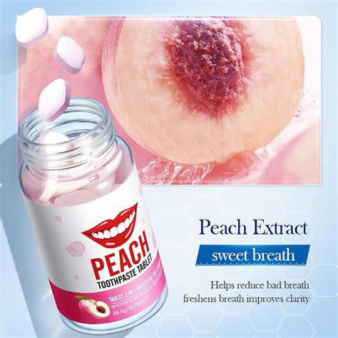 30 Pcs Chewable Toothpaste Tablets And 20 Pcs Fruity Mouthwash Natural Tooth Care For Clean