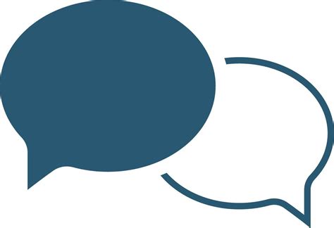 icon of two overlapping chat bubbles 51966252 vector art at vecteezy