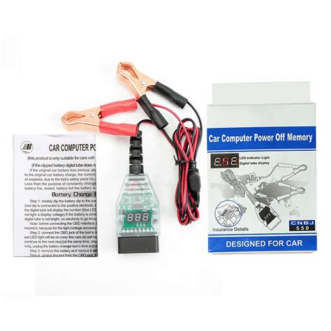 【cwwartuniversal Obd2 Car Computer Ecu Memory Saver Obd Connect Emergency Ecu Battery Saver Rep