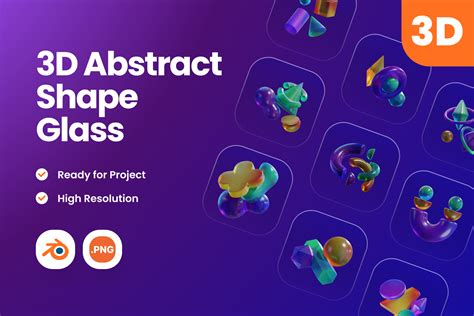 Premium Abstract Shape Glass 3d Illustration Pack From Design