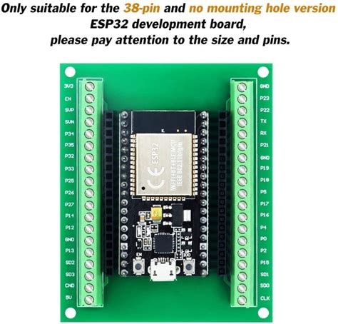 Esp Wroom 32 Microcontroller Development Board Esp32 Expansion Breakout Board Gpio 1 Into 2 For