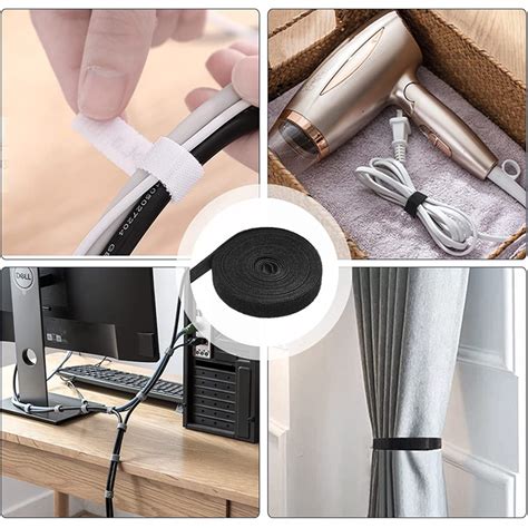 Badu Bg 3 5 метра найлонови Usb кабелни връзки ленти за многократна употреба кука и примка