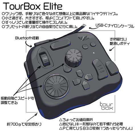「tourbox見た目以上にハイテクだった👍 Tourboxjapan」えすてぃおの漫画