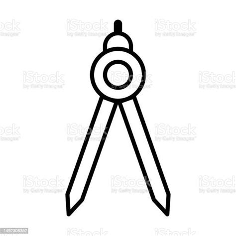 Compass Icon Travel Vector Map Illustration Stock Illustration