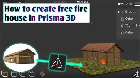 How To Create Free Fire House In Prisma 3d Prisma 3d Hindi Tutorial Black Youtuber Youtube