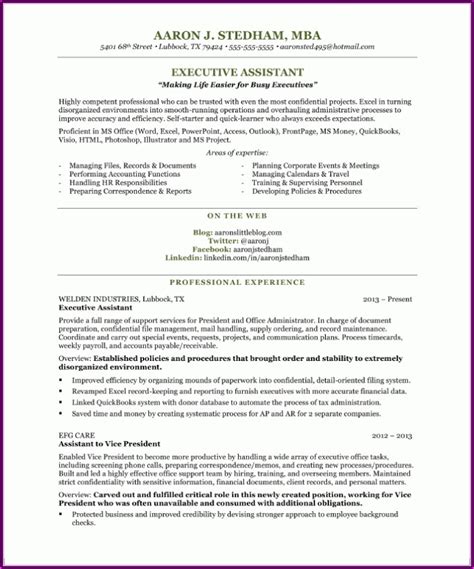Free Executive Assistant Resume Examples Resume Resume Examples