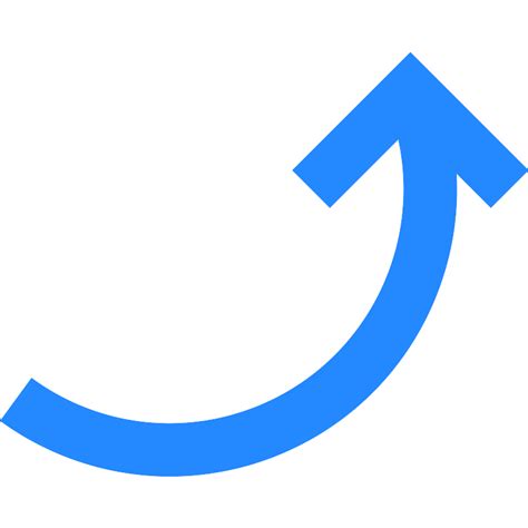 Curve Arrow Vector SVG Icon SVG Repo