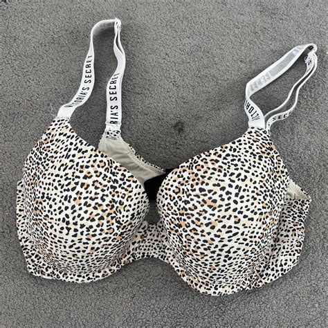 Victoria Secret Leopard Print Bra 34c Worn A Few Depop