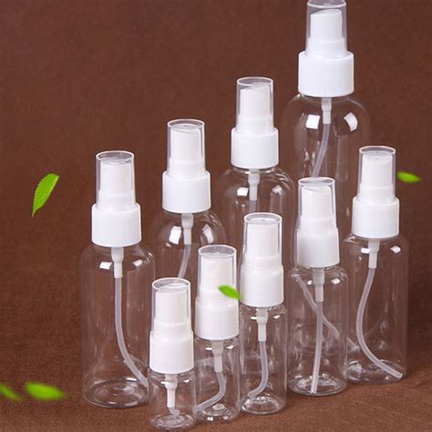 Bluethy Empty Spray Bottle Refillable Portable Transparent Plastic Perfume Atomizer For Travel
