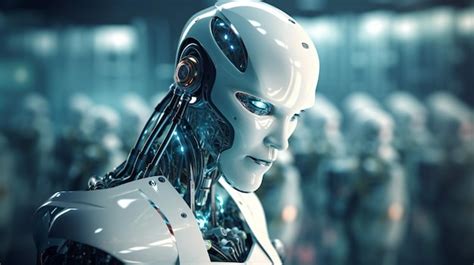 Premium Ai Image Robot Electronic Access Authentication System Technology