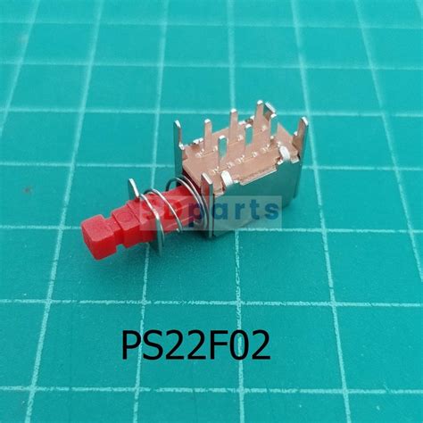 สวทช 6 ขา Self lock NO lock Push button Switch PS22F02 1 ตว