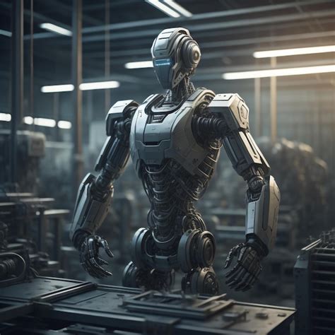 Premium Photo 3d Gray Robot