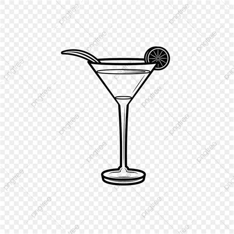 핸드 라인 칵테일 술잔 손으로 그린 장식 패턴 벡터 Png 일러스트 및 벡터 에 대한 무료 다운로드 Pngtree