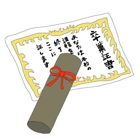 卒業証書 てくてく