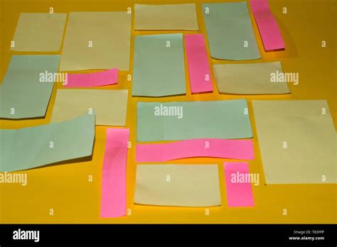 Colorful Blank Sticky Notes Stock Photo Alamy