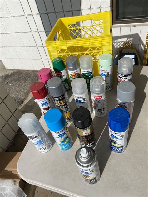 Assorted Paints And Fluids