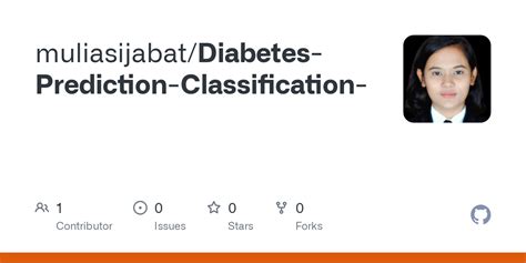 Github Muliasijabatdiabetes Prediction Classification