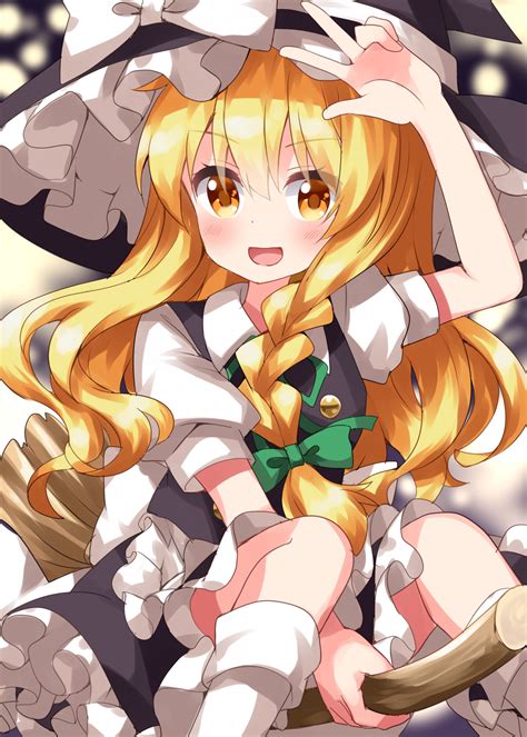 Safebooru 1girl Apron Black Dress Black Headwear Blonde Hair Blush