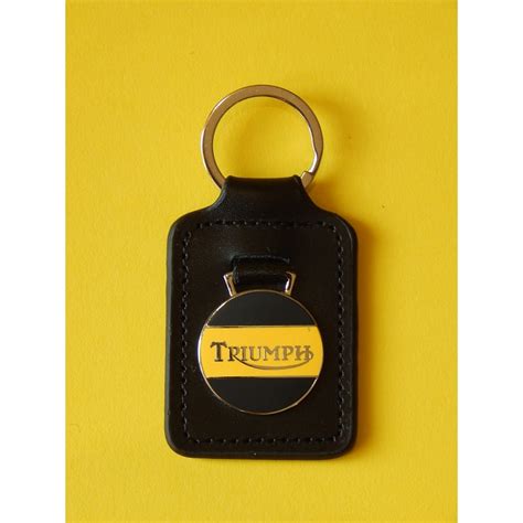 Porte Clés Triumph Fond Jaune