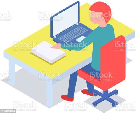 사무실 책상에서 일하는 정장을 입은 사업가 기업가 노트북 서핑 인터넷을 가진 남자 과로에 대한 스톡 벡터 아트 및 기타 이미지