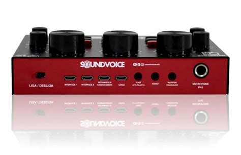 Interface De Audio SoundVoice Soundcasting Para Celular King Musical Instrumentos