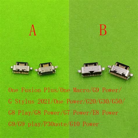 50 100pcs Usb Charger Connector Charging Port Plug For Motorola Moto G8