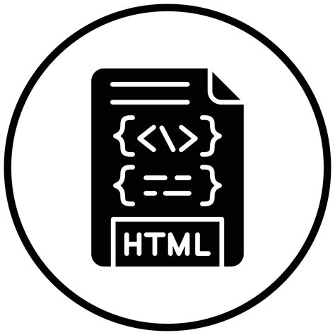 Html File Icon Style Vector Art At Vecteezy