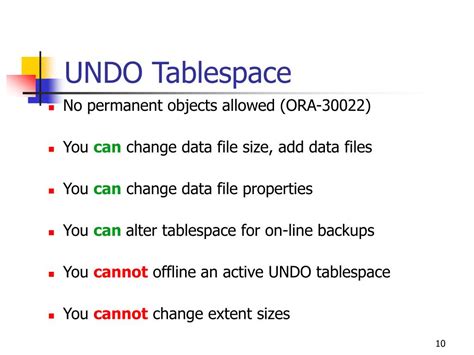 Ppt Understanding Oracle9 I Automatic Undo Management And Flashback