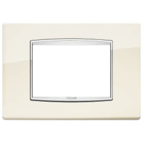 Vimar Eikon 2065302 Placca Classic 3 Posti Bianco Antico