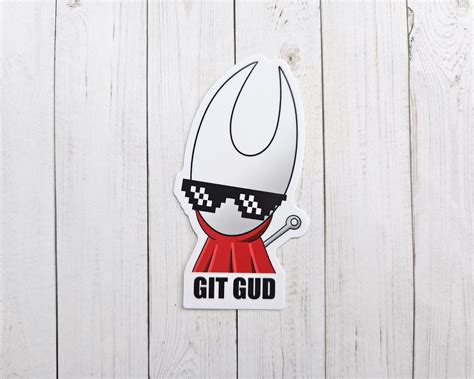 Git Gud Hornet Sticker Artofmazzy Git Gud Hornet Sticker Artofmazzy