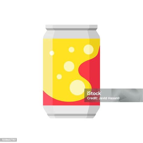 유색 알루미늄의 소다는 흰색 배경에 분리된 아이콘일 수 있습니다 청량 음료 간판 다양한 맛의 탄산 무알콜 물 컬러 포장의 음료 벡터 그림 3차원 형태에 대한 스톡 벡터 아트