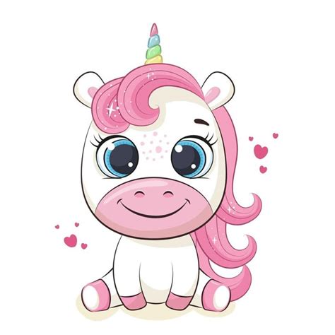 Descargar Ilustración De Lindo Bebé Unicornio Ilustración De Dibujos