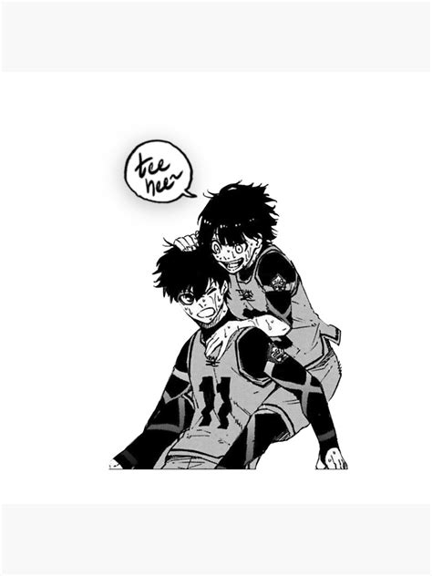 Bachira And Isagi Blue Lock Poster For Sale By Easyotaku Redbubble