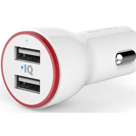 Автомобильное зарядное устройство Anker 24W 2-Port Car Charger + 90 см ...