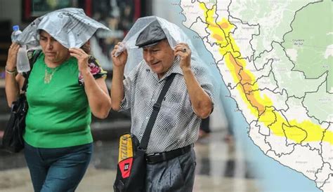 Senamhi Alerta Naranja En Lima Y Otras 20 Regiones Se Advierte