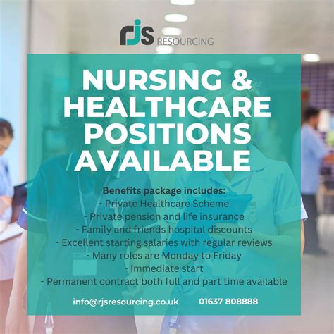 Rjs Resourcing Is Actively Recruiting For A Number Of Nursing
