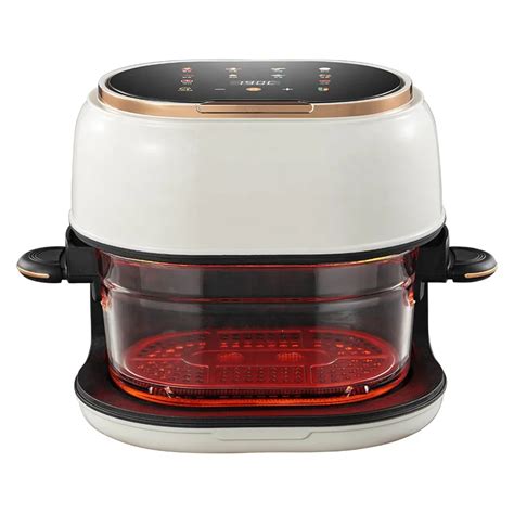 뜨거운 공기 프라이어 오븐 4l 스마트 오일 프리 다기능 유리 중국 전기 플라스틱 원형 가정용 디지털 제어 Retorno Kz 220