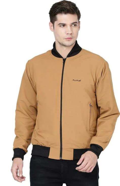 Buy Plutus Men Beige Solid Polyester Casual Jacket L Online At Best