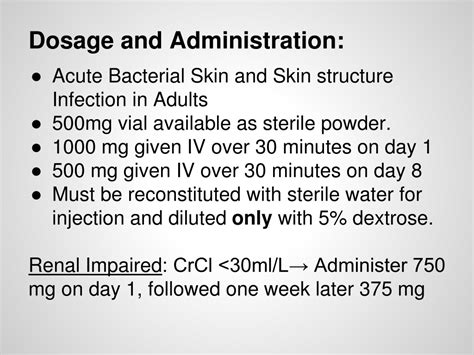 Ppt Dalvance Dalbavancin Once Weekly Lipoglycopeptide Antibiotic Powerpoint Presentation