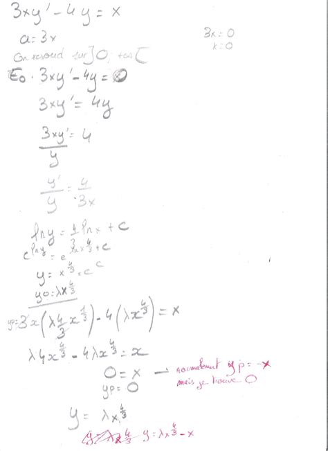 Equation Differentiel Probleme Tout Bete