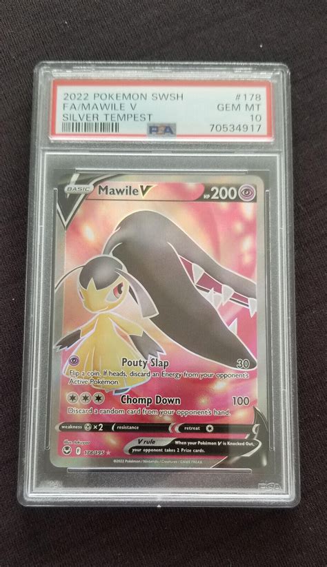 Mawile V 2022 Sword And Shield Silver Tempest 178195 Holo Full Art