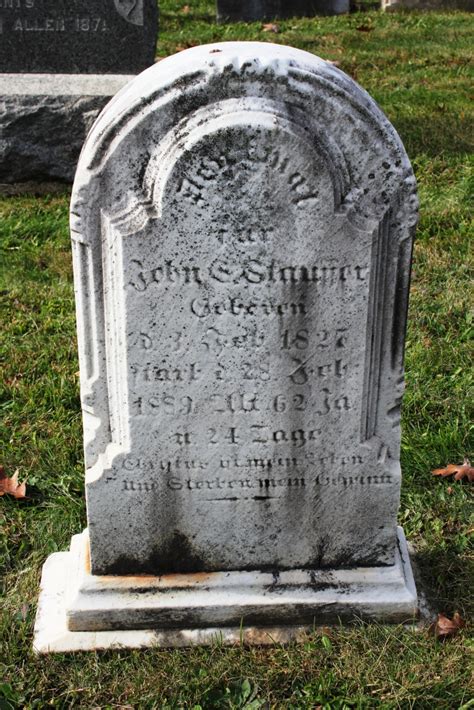 Johannes Schleifer “john” Stauffer 1827 1889 Find A Grave Memorial